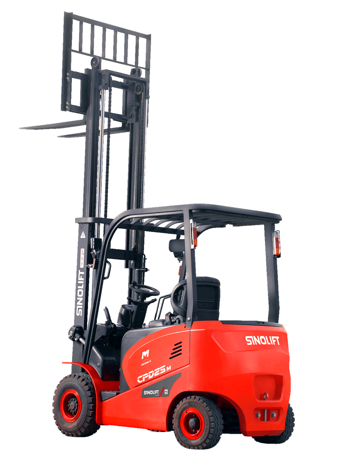 PFM Industrial Media Roll Lifter with Flip Stops & Swivel Casters